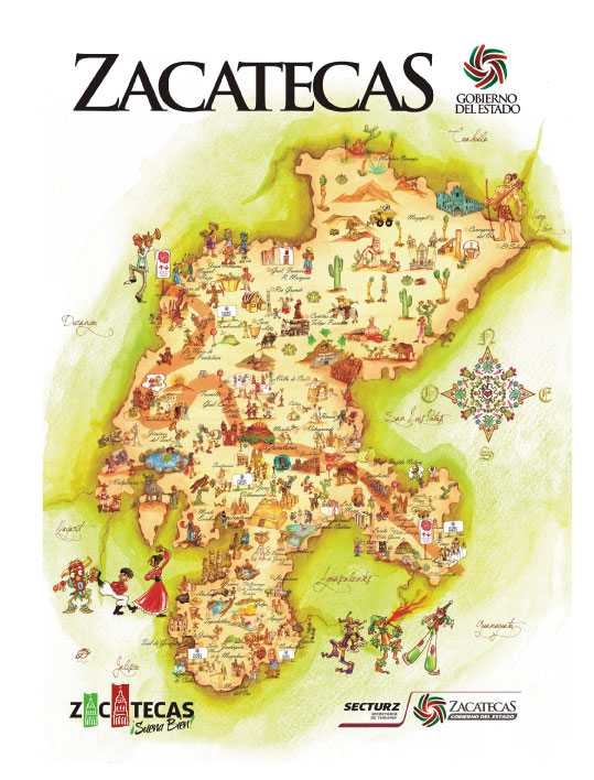 Las 10 mejores ideas e inspiración sobre mapa de zacatecas