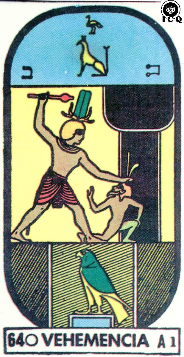 Arcano del Tarot Numero 64. Vehemencia. Gnosis